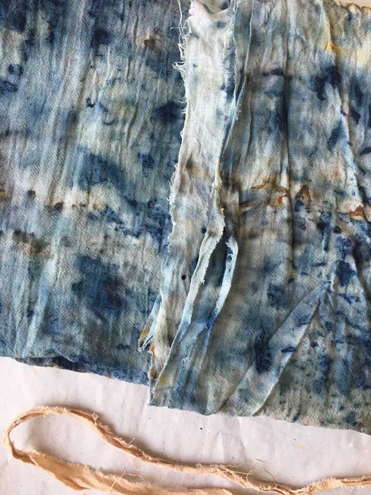 Online: Bundle Dye Workshop. Kontaktfärben mit Pflanzen